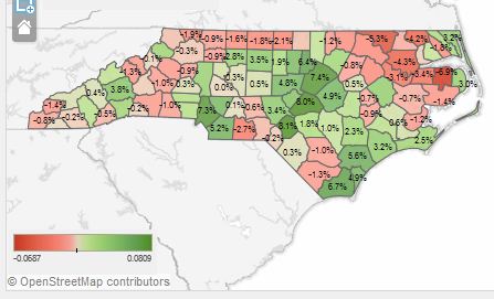 North Carolina Population Map 2025 Economic County Snapshots For North